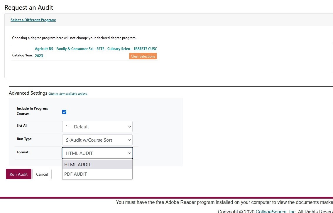 Degree Audit User Guide | New Mexico State University | BE BOLD. Shape ...